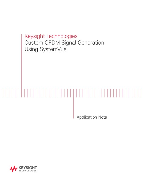 Custom OFDM Signal Generation Using SystemVue PDF Asset Page | Keysight
